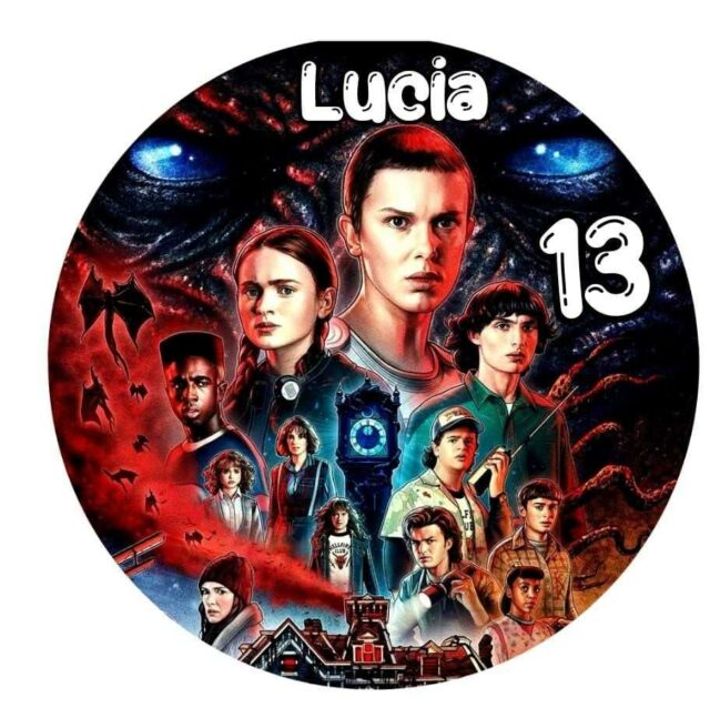 Oblea comestible decoración tartas STRANGER THINGS - Mundo de Fantasia ...