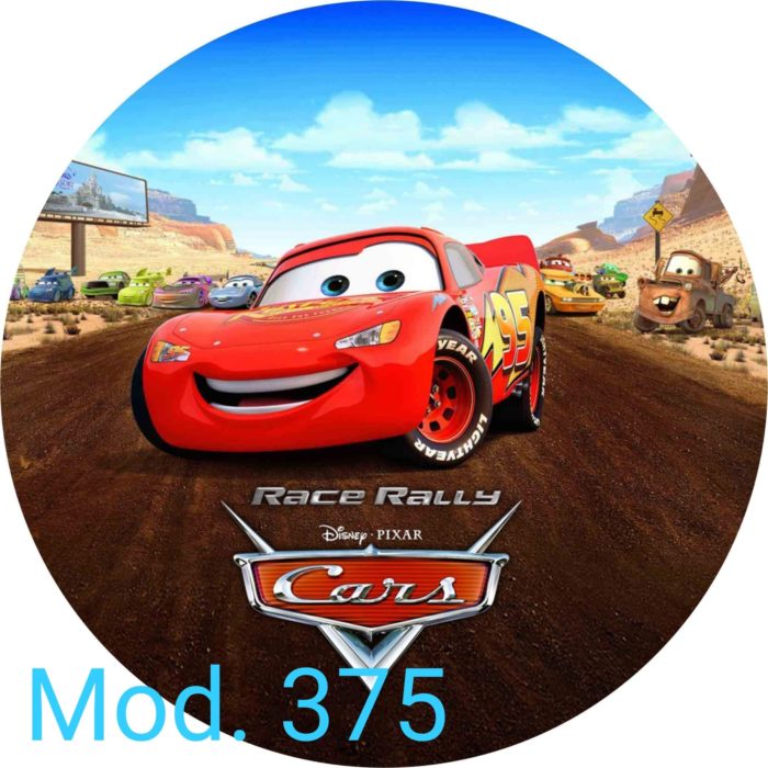 Oblea comestible decoración tartas Cars - Mundo de Fantasia Eventos