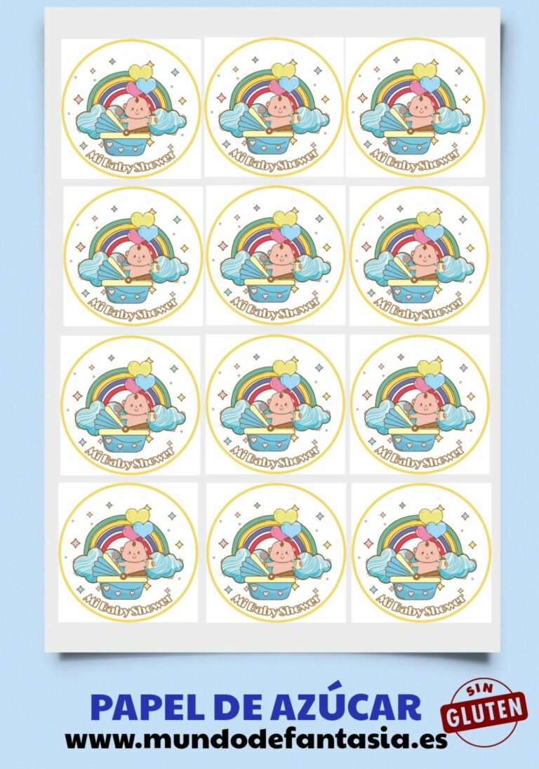 Oblea de 6cm Baby Shower - Mundo de Fantasia Eventos