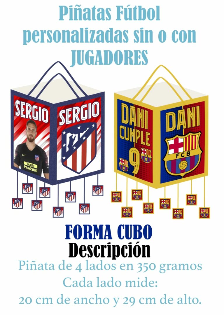 Piñata de cumpleaños Equipos de Fútbol - Mundodefantasia