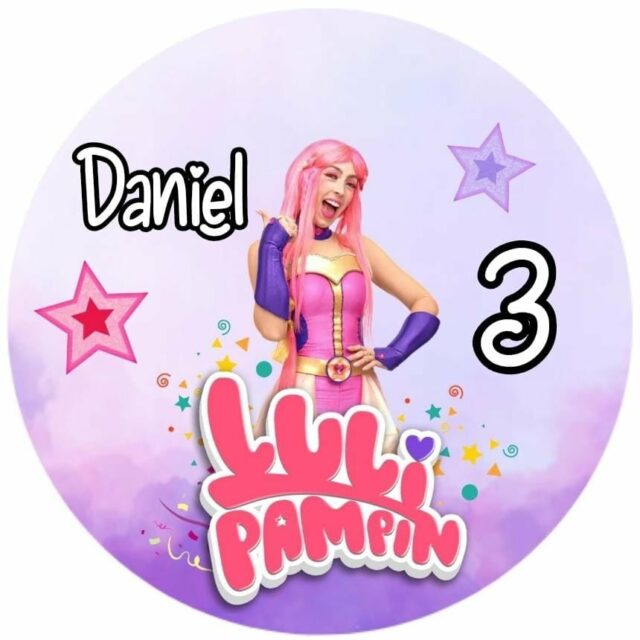 Oblea Luli Pampin circular 20cm - Mundo de Fantasia Eventos